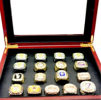 LA Lakers CHAMPIONSHIP 17 RING SET NBA | eBay Australia