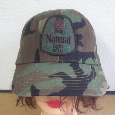 NATURAL LIGHT beer baseball hat Anheuser-Busch embroidery 1980s ...
