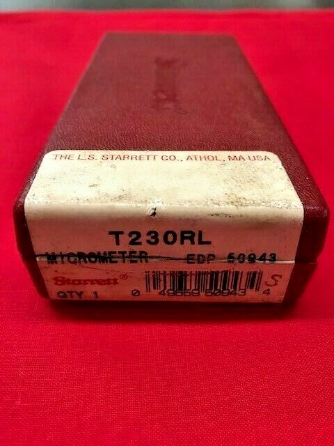Vintage Starrett Micrometer T230RL 1 Inch for sale online | eBay