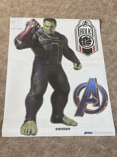 Original FATHEAD Avengers Endgame Hulk Gauntlet Giant Wall Decal ...