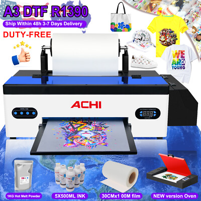 A3 DTF Printer Epson R1390 Head Direct to PET Film Printer for T-Shirt ...