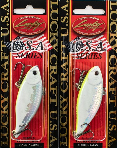 (LOT OF 2) LUCKY CRAFT LV-MAX 500 CRANKBAIT 3/4OZ LV500-151 MS GUN MT ...