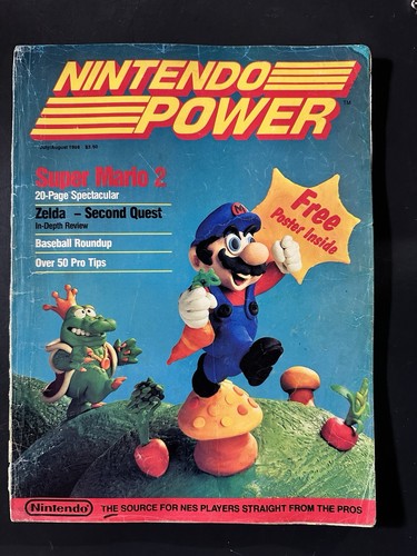 First Nintendo Power Magazine Issue 1 Super Mario 2 Poster sample cgc ...