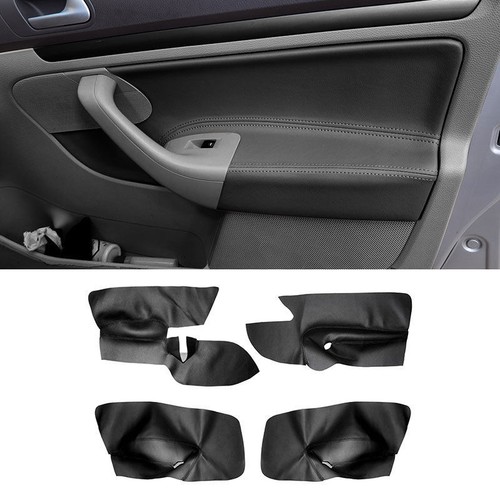4Pcs 2005-2010 Fit VW Jetta Golf MK5 Leather Interior Door Panel Cover ...