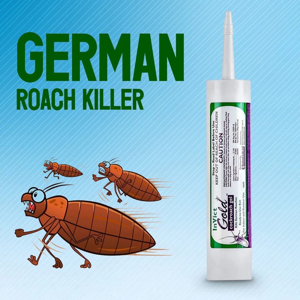 Invict Gold Cockroach German Roach Control Bait Gel ~ Select from 1 to ...