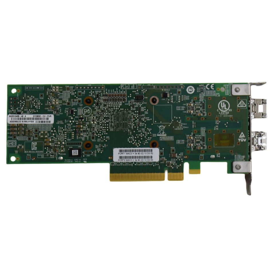QLogic QTE8652-CU-PUR Dual Port 10/25GbE Low Profile SFP+ Network ...