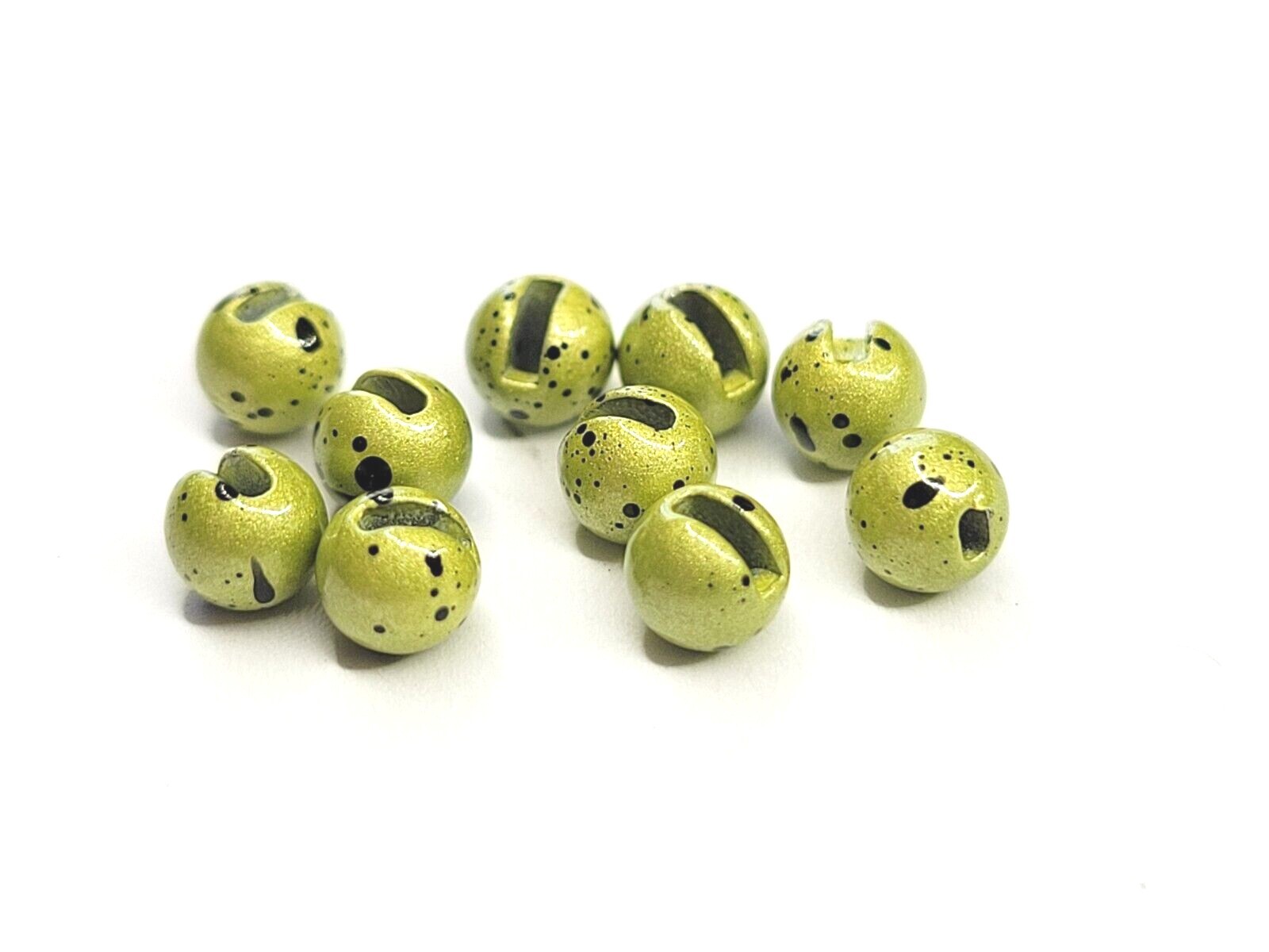 MOTTLED TACTICAL TUNGSTEN BEADS - Slotted - 3.3mm - Fly Tying Materials ...