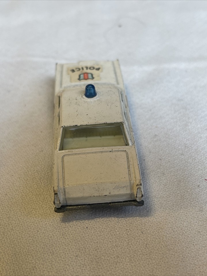 Matchbox Lesney 1968 Mercury No 55D or 73 White Police Car. Vintage ...