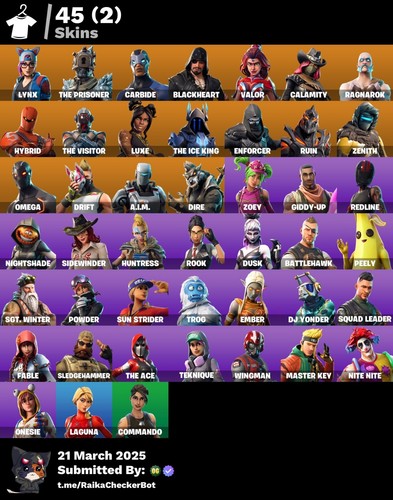 🎮FN Omega Skin, Drift, Lynx, Calamity, Rook, Peely, Point It Out ...