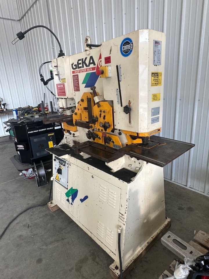 GEKA HYDRACROP 55A Punch Shear Ironworker Fabrication Equipment Machine ...
