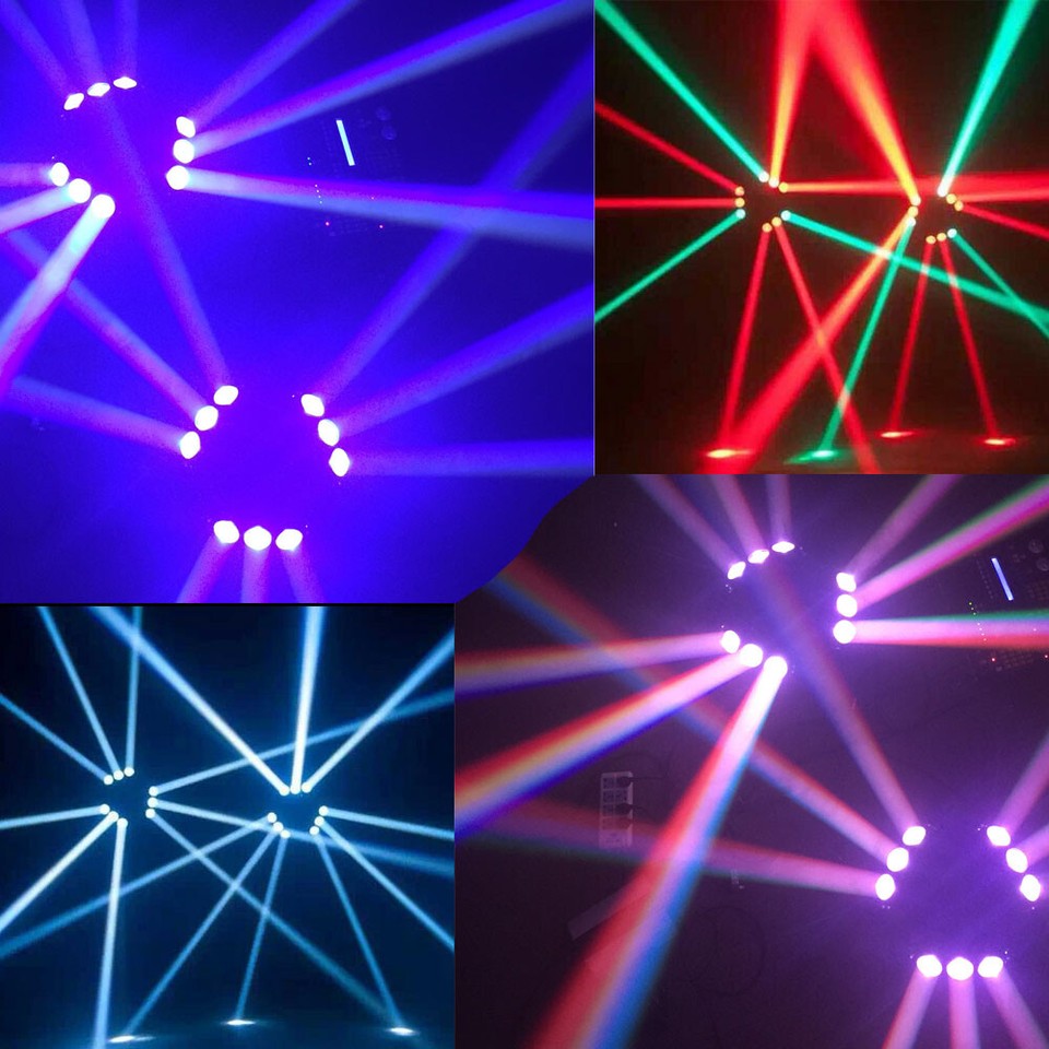 180W 9LED Moving Head Stage Lighting RGB Spider Beam Lights DMX DJ ...