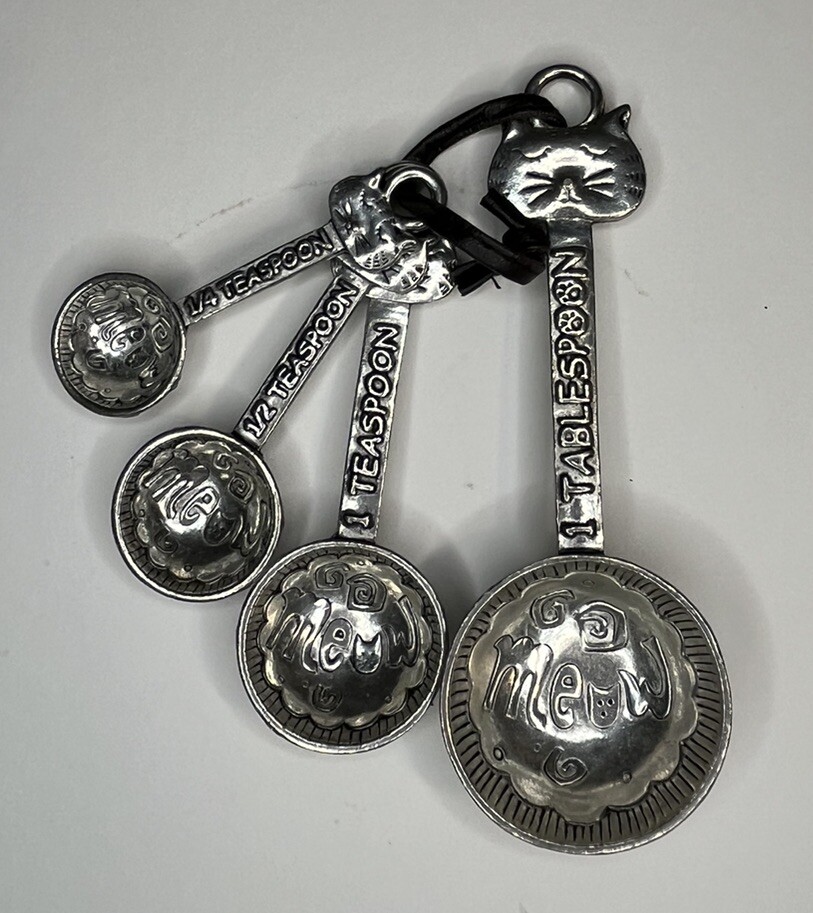 GANZ Measuring Spoons choice Set Bees Crosses Angels Flowers New 4 pc ...