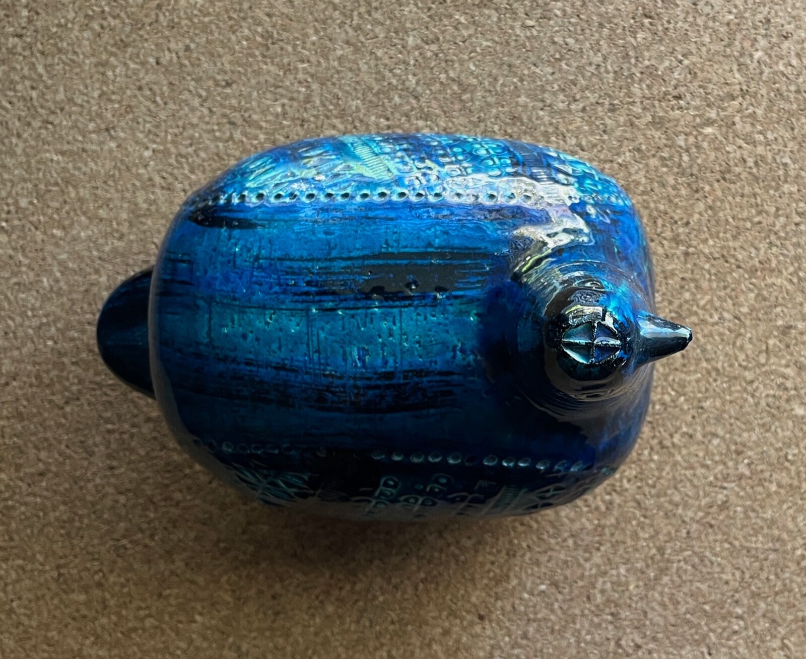 Vintage Mid Century Italian Ceramic Rimini Blue Bird by Aldo Londi for ...