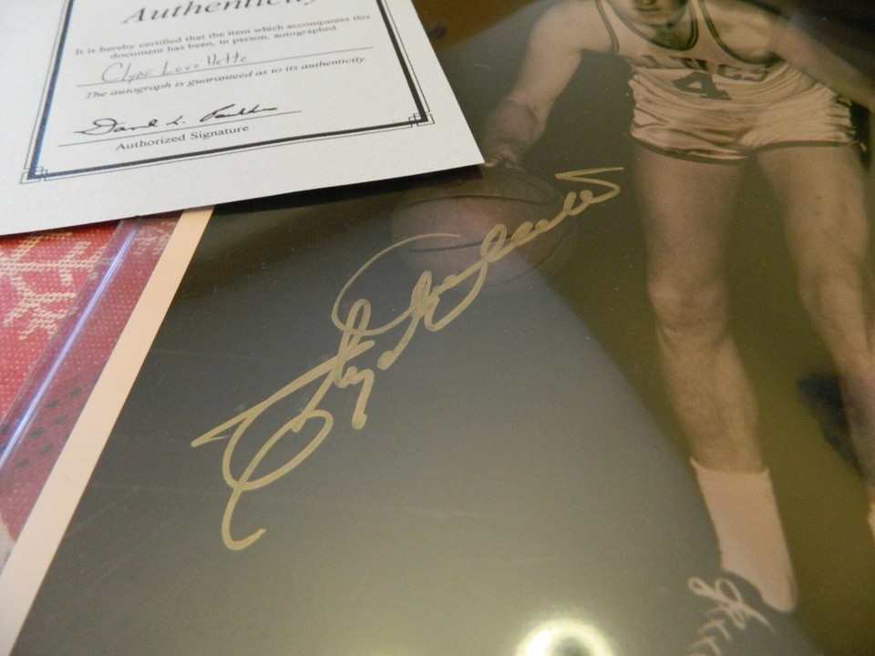 Signed 8x10" Clyde Lovellette Autographed 8x10 Photo W/ Coa Boston ...