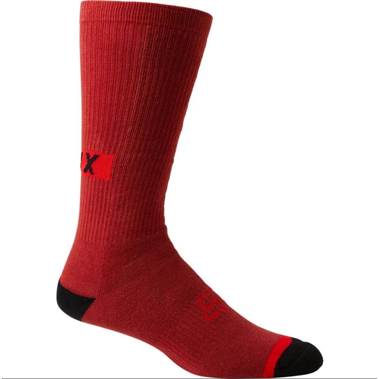 Fox Racing 10'' Defend Crew Sock Red Socks Bike MTB Downhill Dirt | eBay