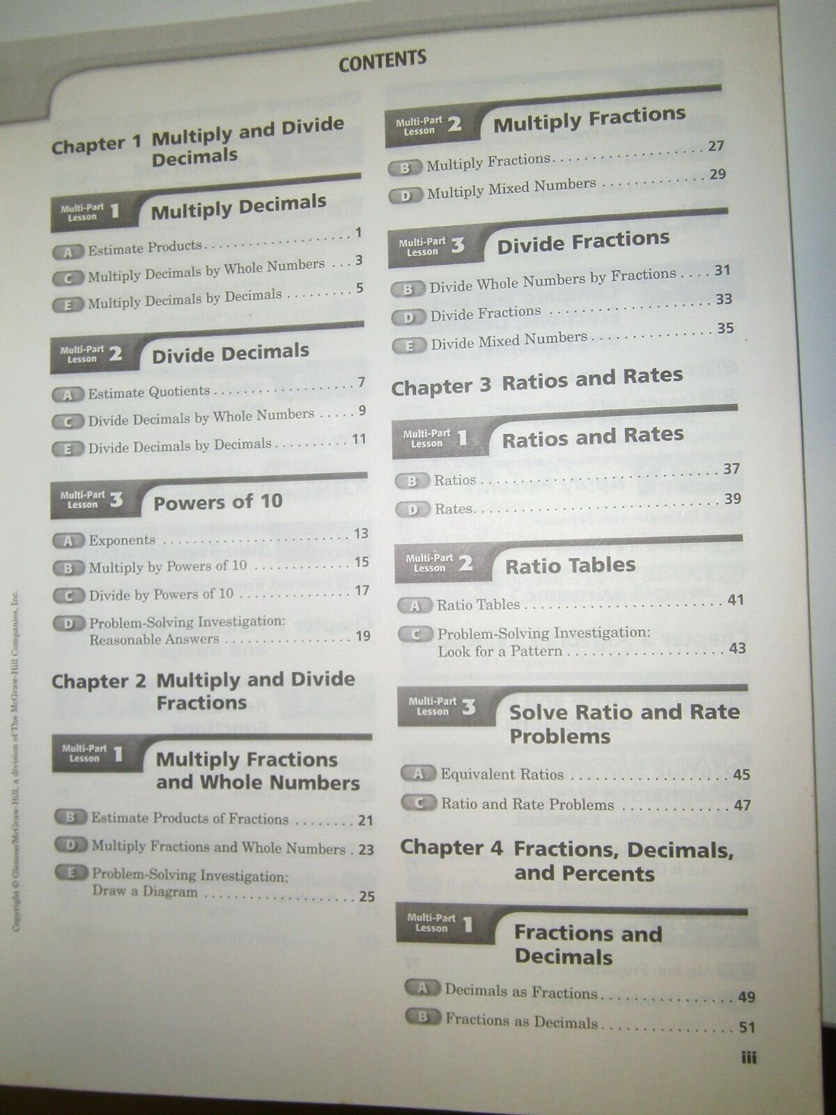 Math Connects Reteach and Skills Practice Workbook, Course 1 (MATH ...