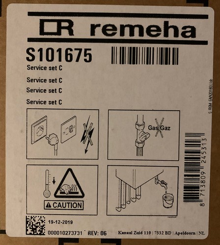 Remeha BROAG Quinta Pro Full Service Kit Part No S101675 Genuine for ...