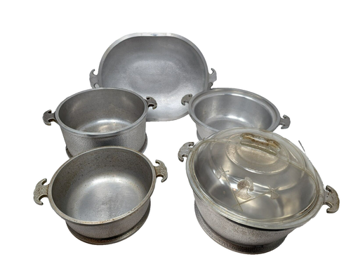 Lot of 6 Guardian Service Cookware Pieces Pots Serving Platter Glass ...
