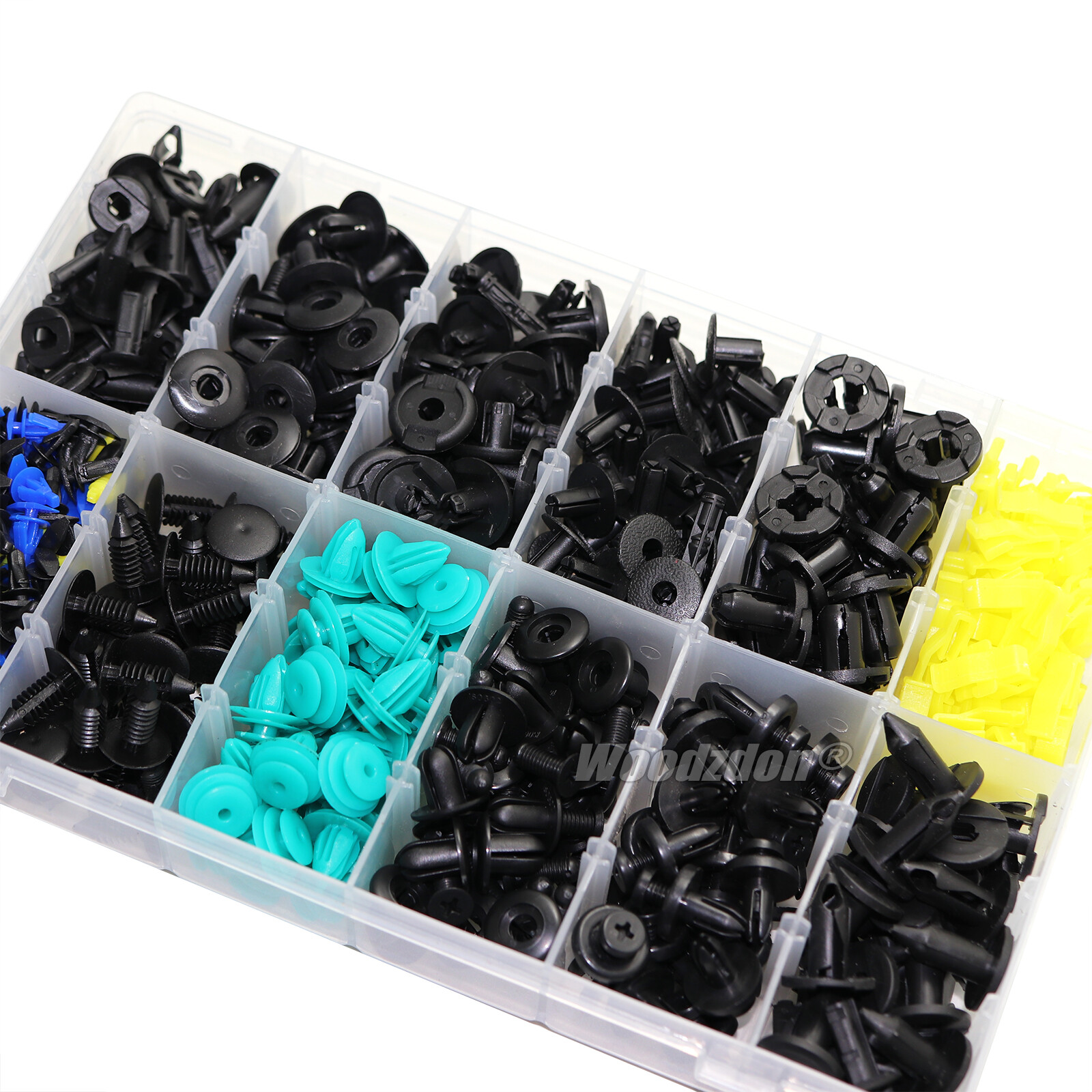 590pcs Car Plastic Clips Push Pins Fastener Rivet Retainer Auto Trim ...