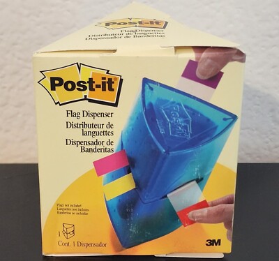 3M Post-it FLAG DISPENSER Great Organizer Holds All Sized Flags- New | eBay
