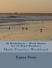 30 Worksheets - Word Names for 12 Digit Numbers: Math Practice Workbook ...