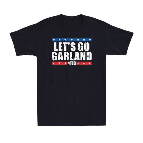 Let's Go Garland #FJB Funny Political Joke US Flag Colors Vintage Men's ...
