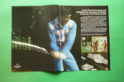 Rolex Watch Oyster Datejust 1985 Advertising 2 Pages British Open ...