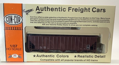 HO Scale Concor 100 Ton 15 Panel Hopper - Data Only - With Coal Load | eBay