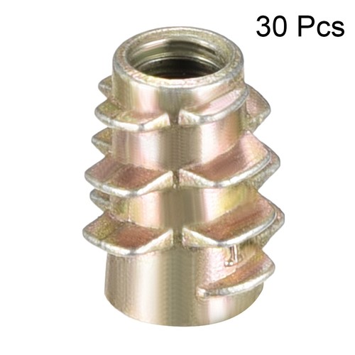 Threaded Insert Nuts Zinc Alloy Hex-Flush M4 Internal Threads 10mm L ...
