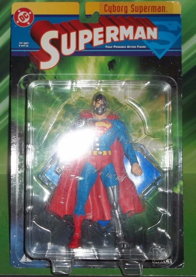 dc direct COLLECTIBLES DEATH OF SUPERMAN RETURNS SERIES CYBORG SUPERMAN ...