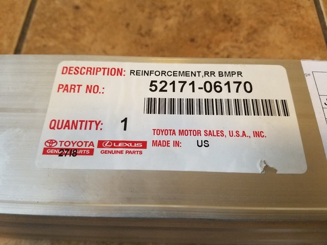 Toyota OEM 2018 Camry Rear Bumper-impact Bar 5217106170 for sale online ...