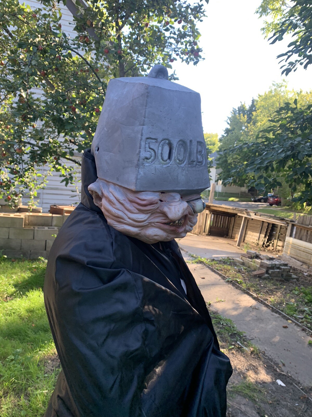 Vintage 500 lb smashed head Rubber Latex Mask Hallowe… - Gem