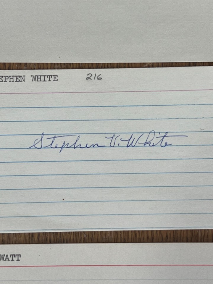 Lot of 12 Baseball Player Autographed 3 x 5 Cards _ Hall of Fame Zach ...