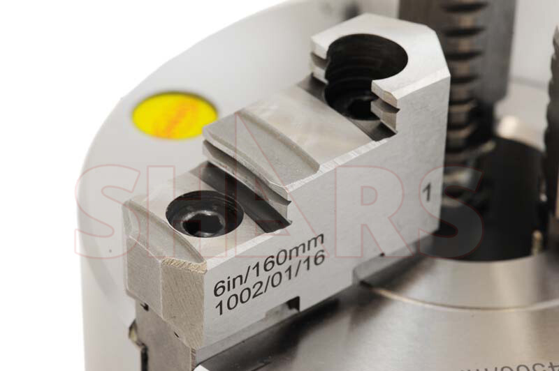 Shars FS63 6-1/4" 3 Jaw Forged Steel Self Centering Scroll Lathe Chuck ...