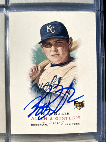 Billy Butler Signed Autographed RC Kansas City Royals 2007 Allen ...
