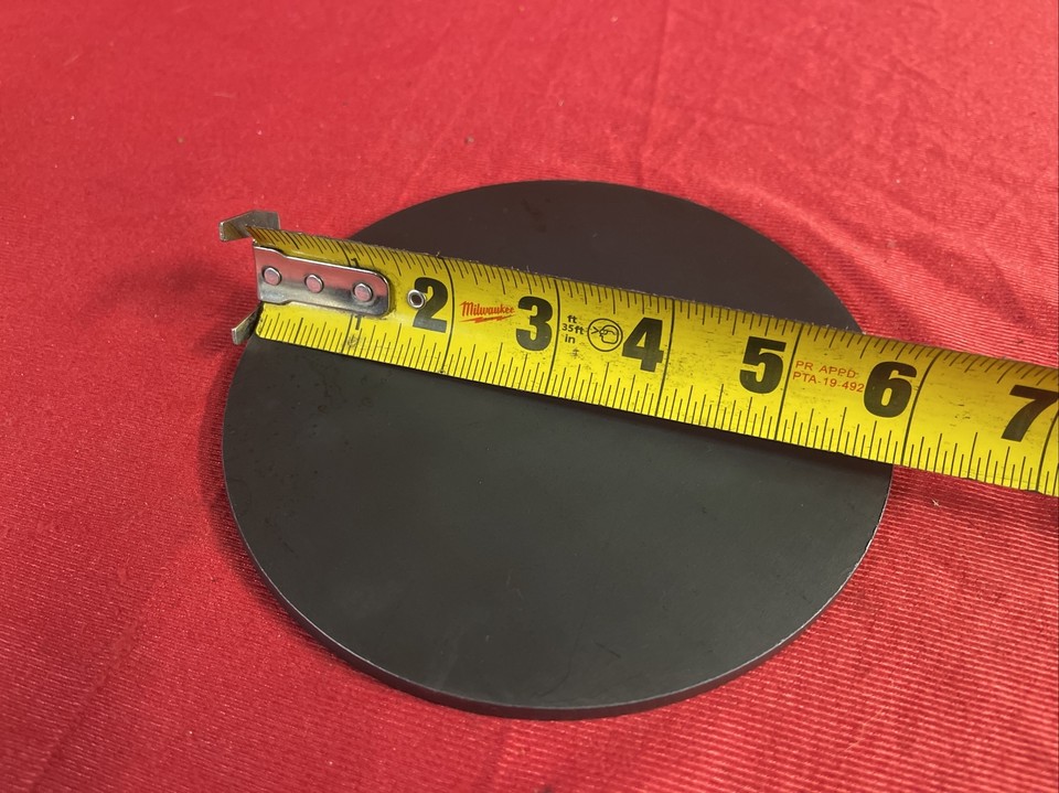 x1 3/16" Round Steel Plate, Disc, 6" 6 Inch Diameter Circle A36 Steel ...