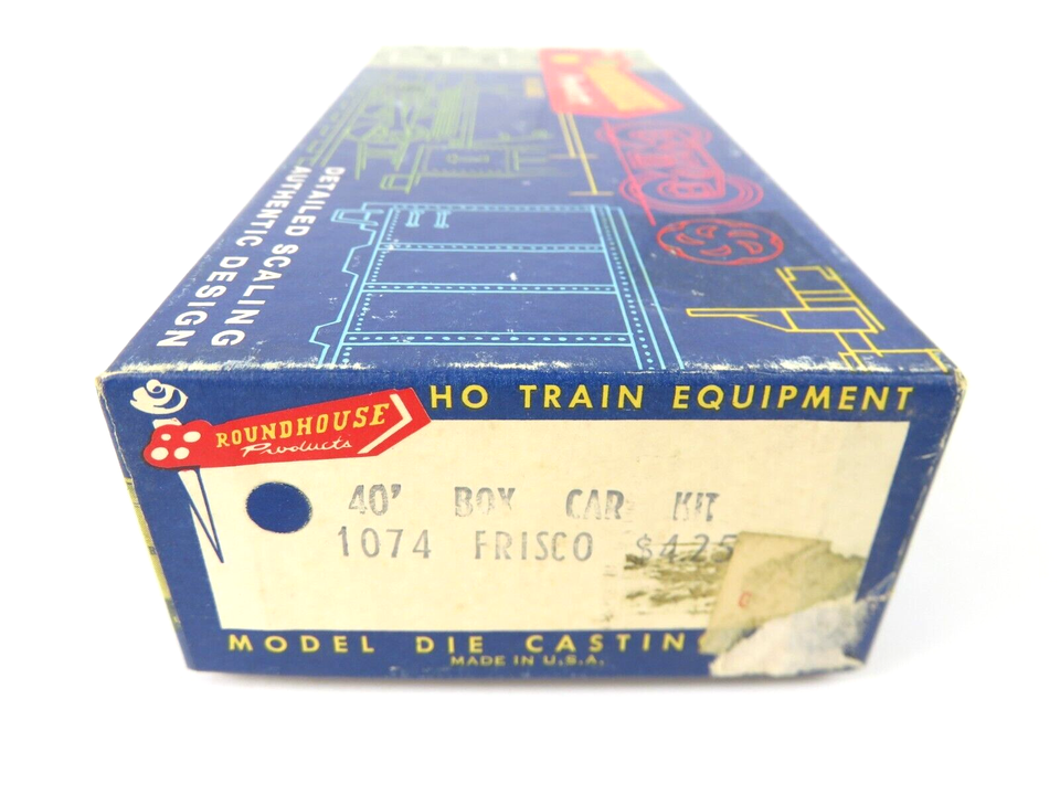 Roundhouse 1074 HO Scale Frisco SL-Sf 40' Box Car Unassembled Kit NOS ...