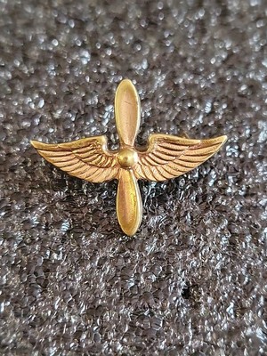 Old WW2 US Army Air Force Pin Pilot Wings USAF C-Clasp Collar Pin | eBay