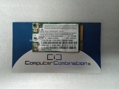 IBM FRU 41W1027 Intel PRO/Wireless WM3945ABG 802.11a/b/g Mini-PCIE | eBay
