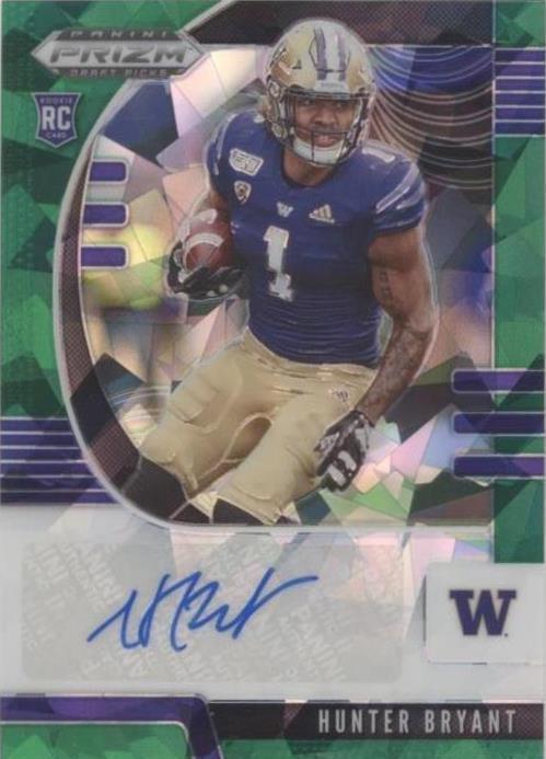 2020 Panini Prizm Draft Picks - Draft Picks Rookies Hunter Bryant #285 Greenice Prizm Autographs ...