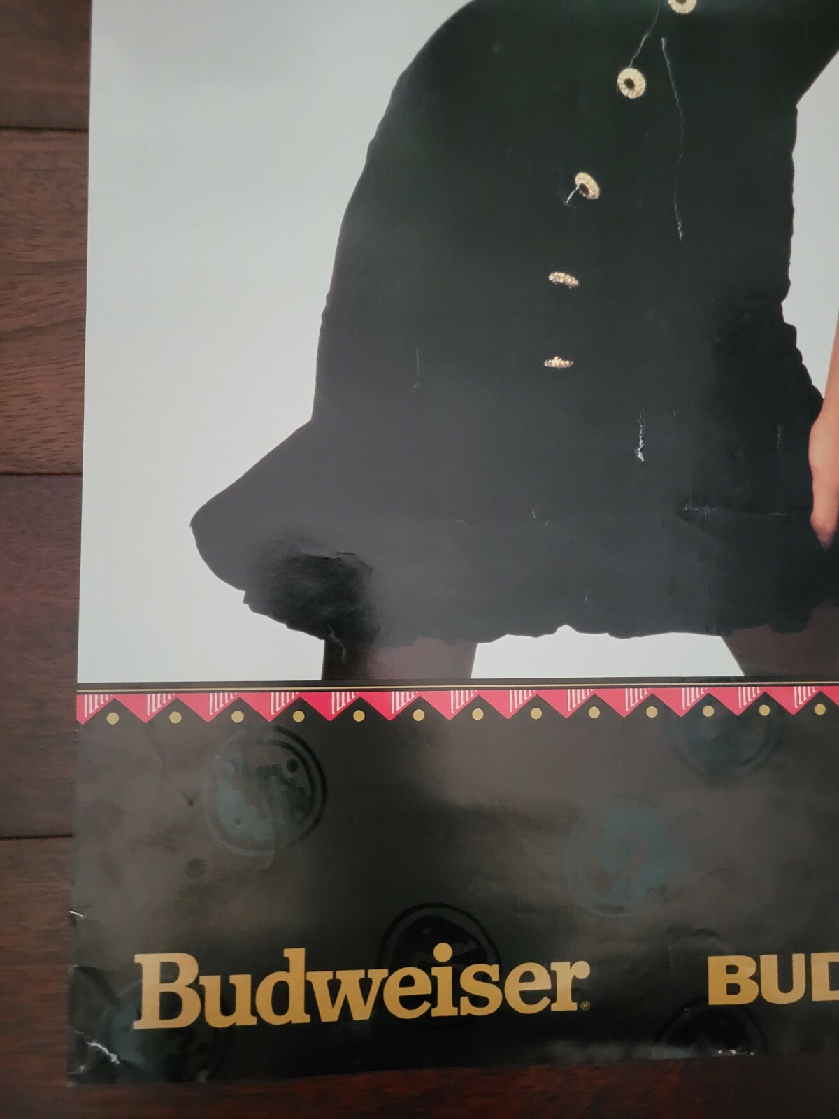 AD POSTER ~ Budweiser Bud Light 1990 Invierno Winter Calendar 21x28 ...