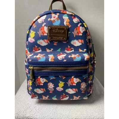 Loungefly Disney Backpack - SNOW WHITE DWARFS - Sleepy Dopey Sneezy ...