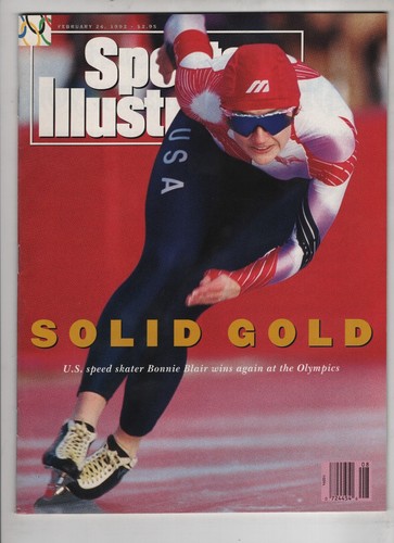 SPORTS ILLUSTRATED FEB 24 1992 VINTAGE SPORTS MAGAZINE BONNIE BLAIR ...