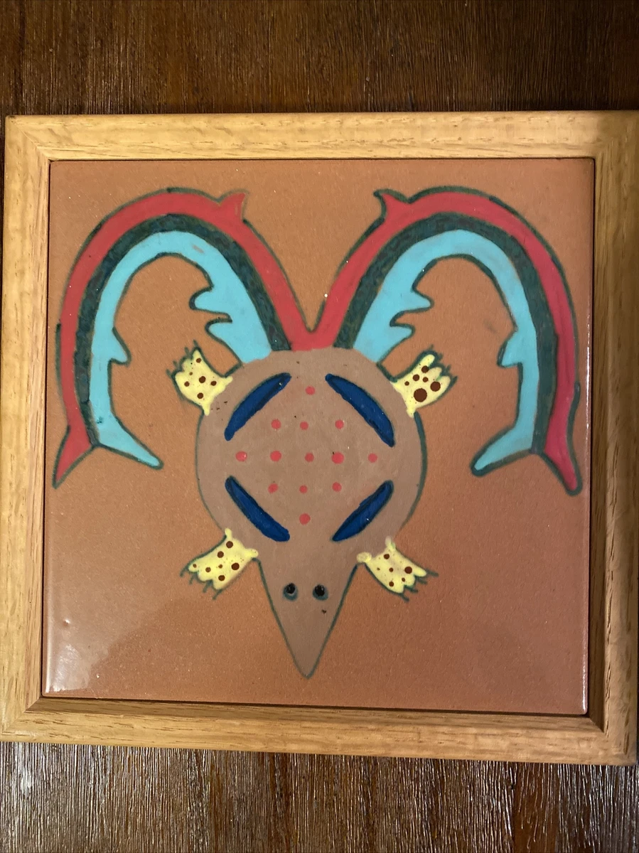 Aztec mayan framed plaque 9x9 by Peggy Lee Hinkle smadiasoft.com