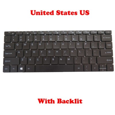 Laptop Keyboard For MB2751014 PRIDE-K3947 English US Black With Backlit ...