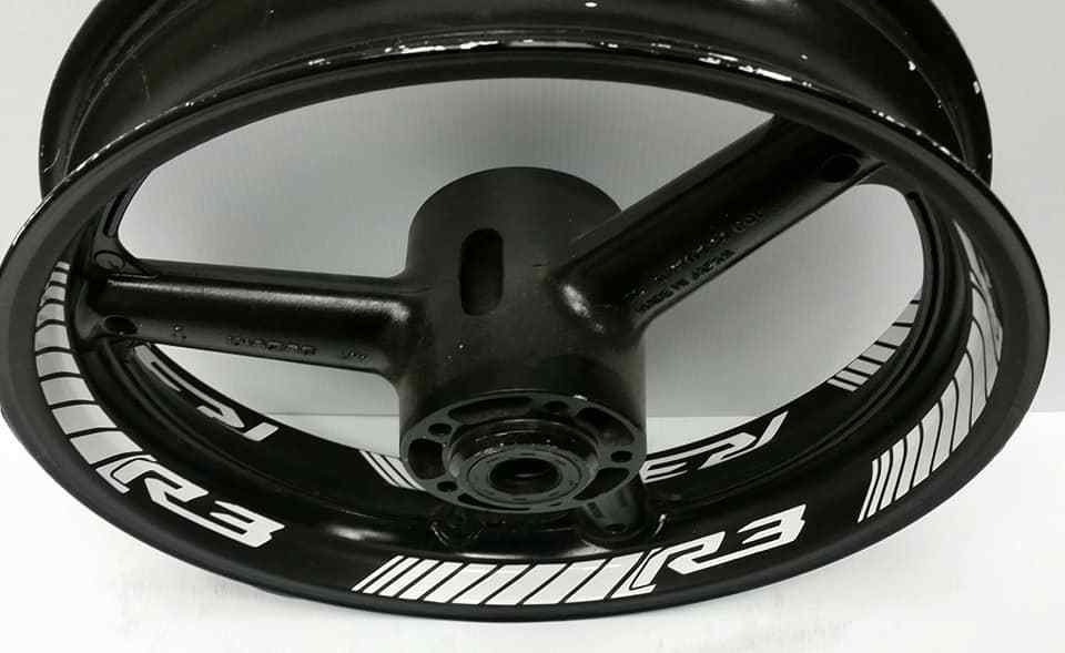 YAMAHA YZF R3 INNER RIM DECALS WHEEL STRIPES REFLECTIVE GRAPHICS ...