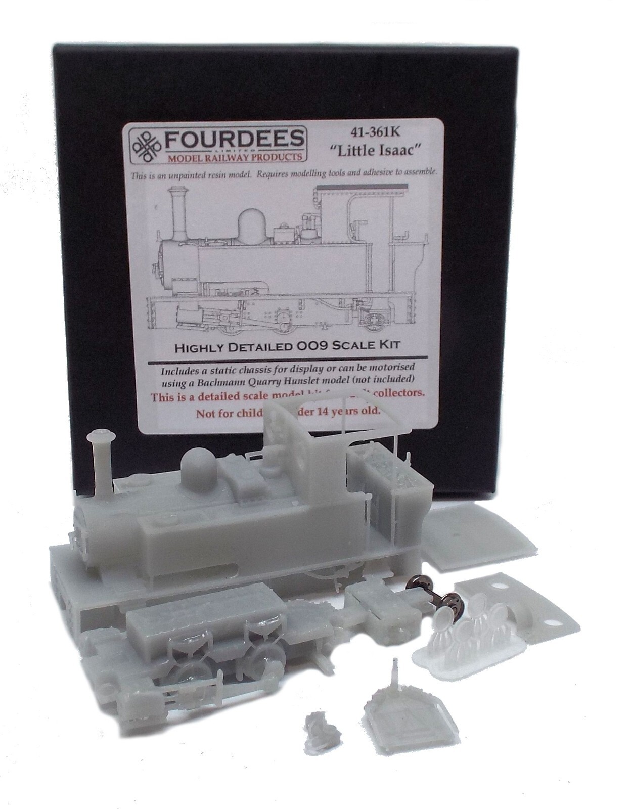 Fourdees Steam Locomotive 'Little Isaac' 009 / OO9 Kit for Bachmann ...
