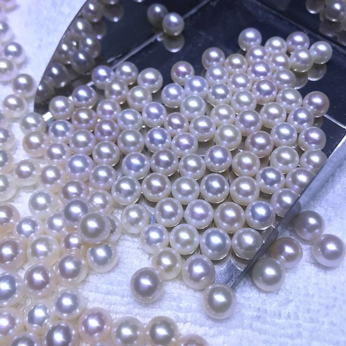 White 2-13mm Complete Round Freshwater Pearl Loose Bead Various Sizes ...