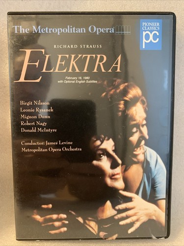 Elektra Strauss Metropolitan Opera (DVD, 1980) Full Screen Birgit ...