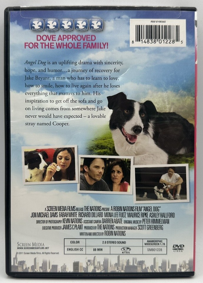 Angel Dog DVD Widescreen Jon Michael Davis Farah White Richard Dillard ...